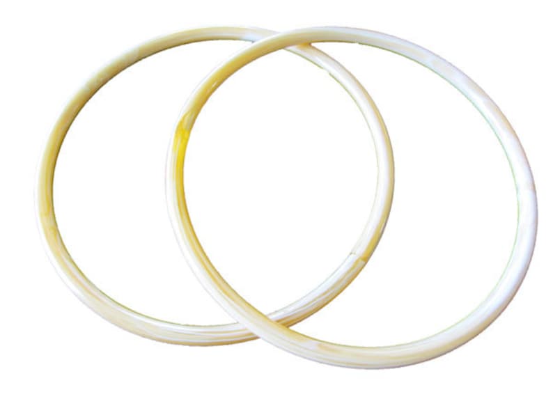 8" Round Vintage Plastic Marbella Craft Purse Handles or Dreamcatcher ...
