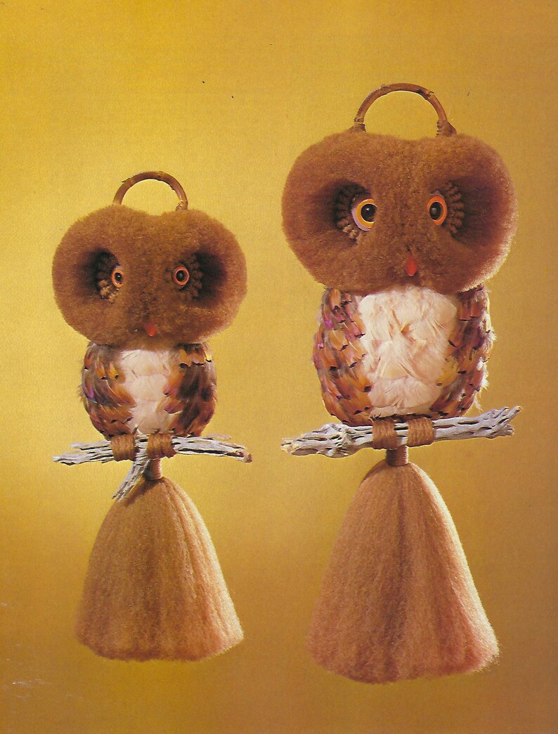 MM311 Vintage the Macrame Book With Owl Flower & Plant - Etsy