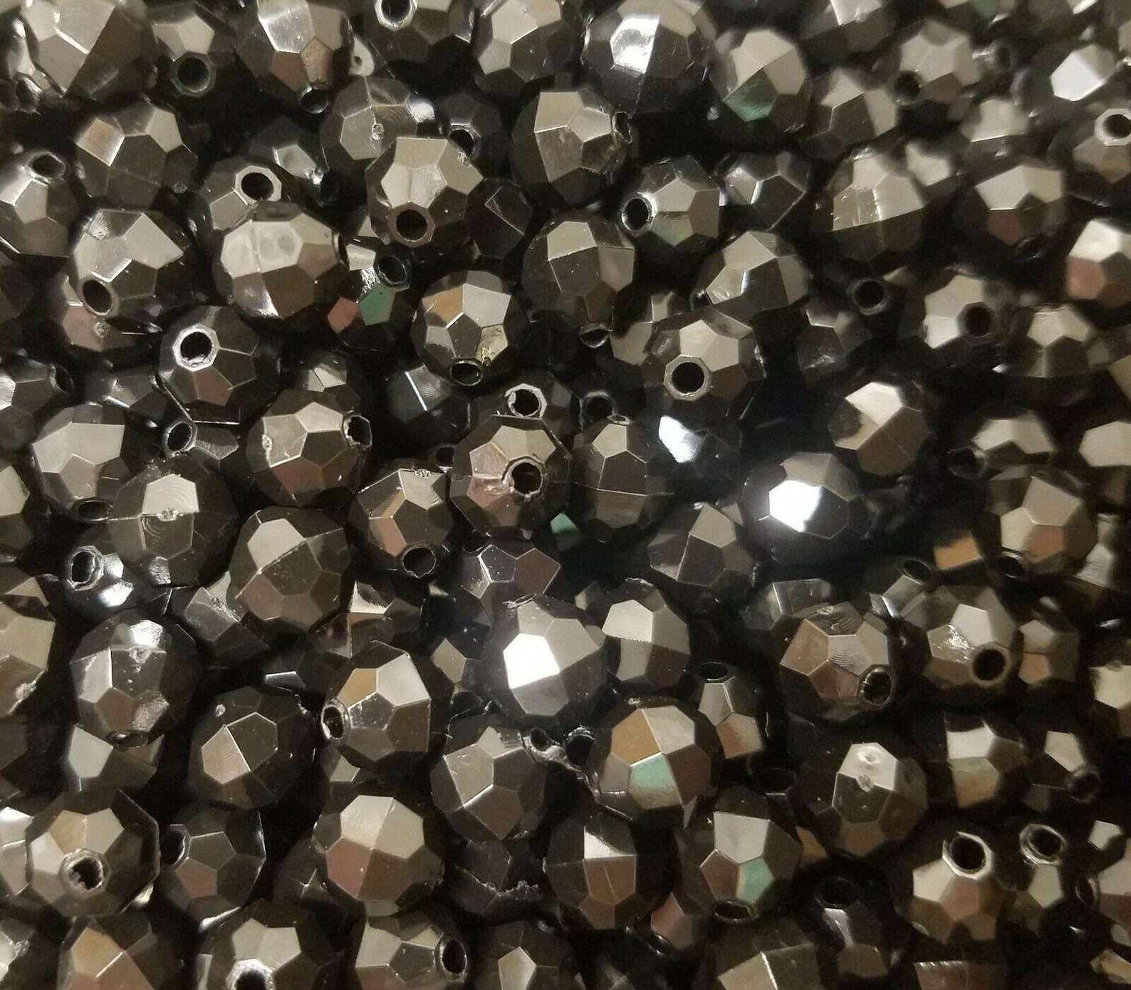 500 Pcs Opaque Crystal Faceted 8mm Round Plastic Acrylic Craft | Etsy