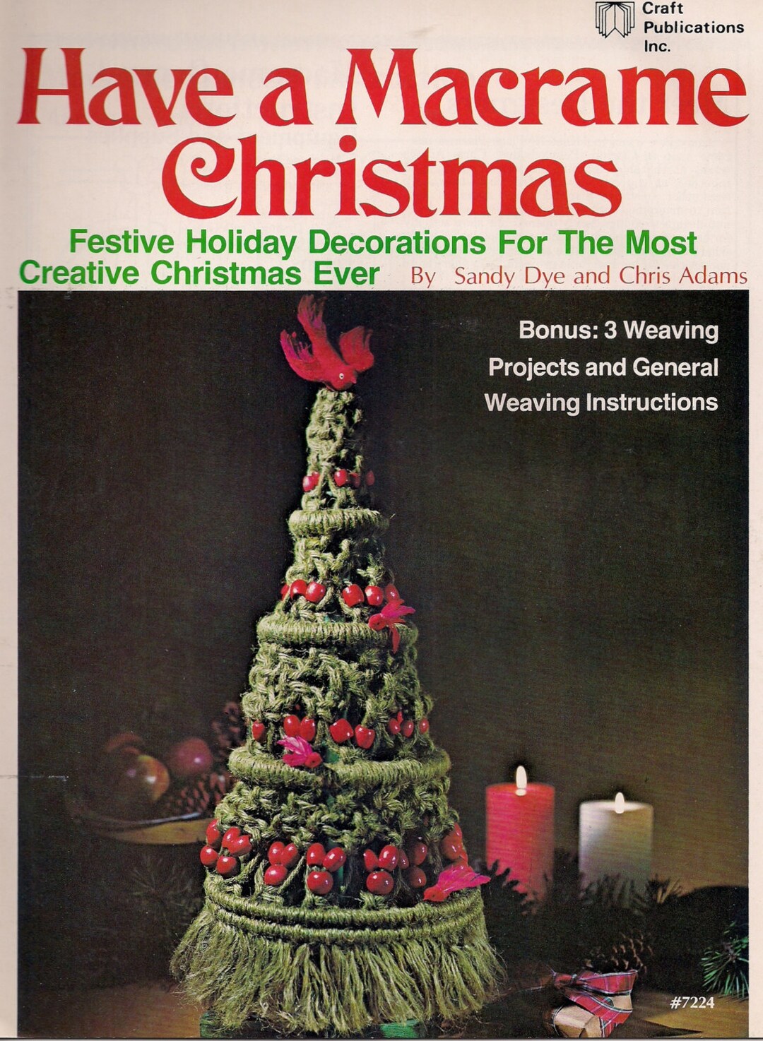 Vintage Have a Macrame Christmas Craft Book With Patterns - Etsy