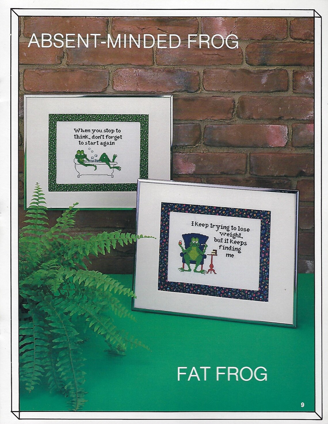 Frog Wisdom Whimsical & Witty Sayings Cross Stitch Patterns | Etsy
