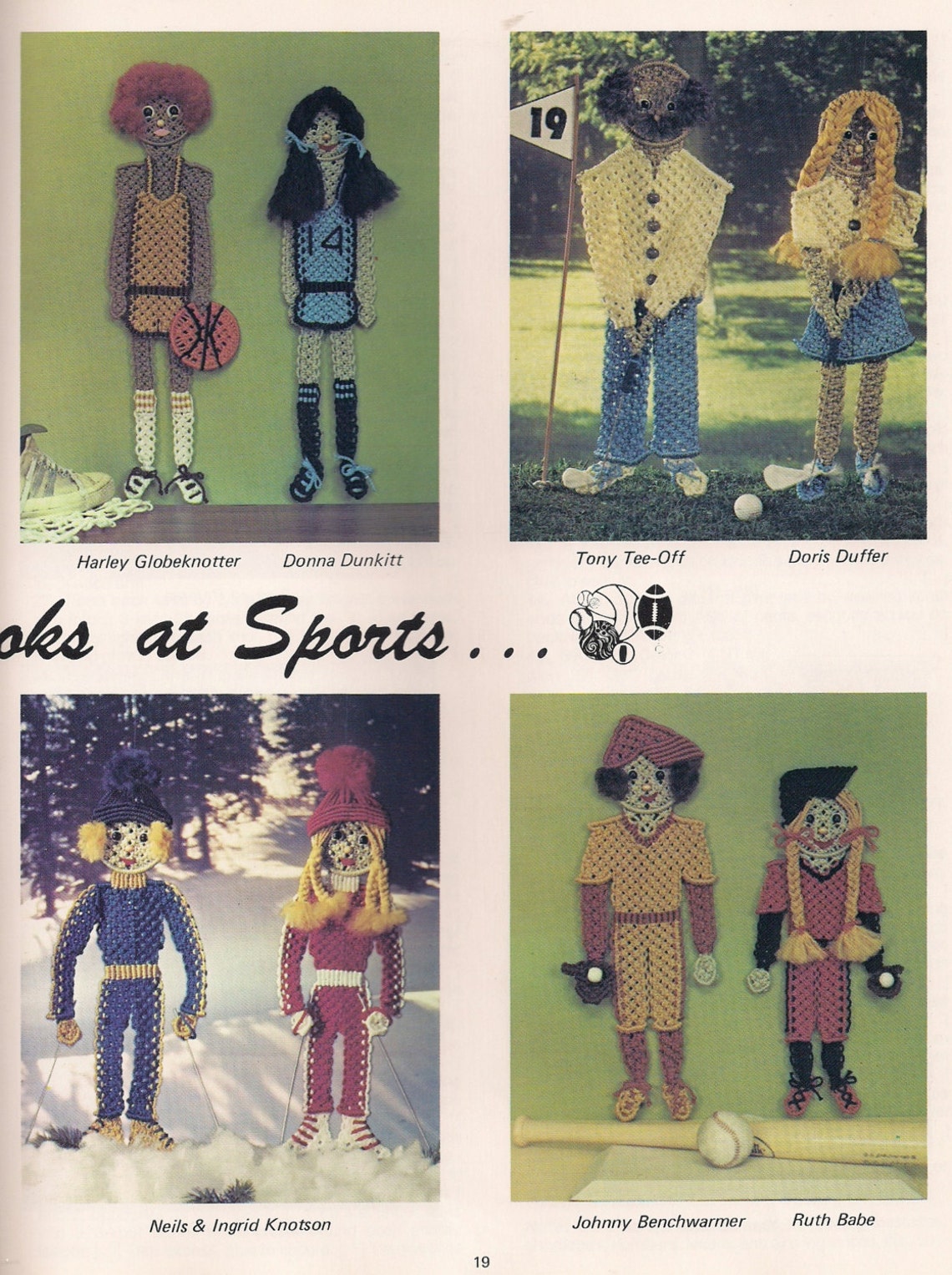 Vintage the Second String Macrame Sports Craft Book With | Etsy