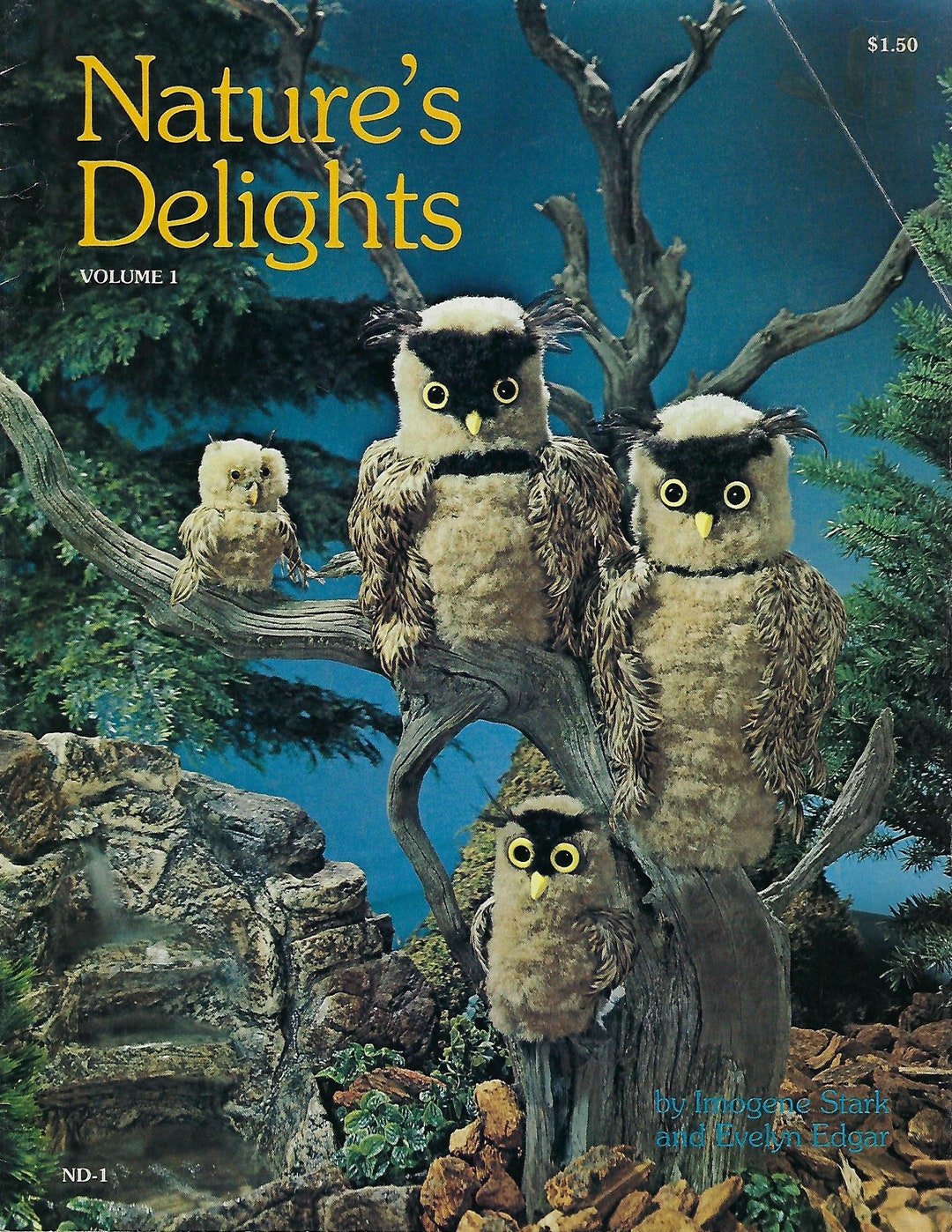 Nature's Delights Vintage Macrame Book Great Horned & Screech Owl ...