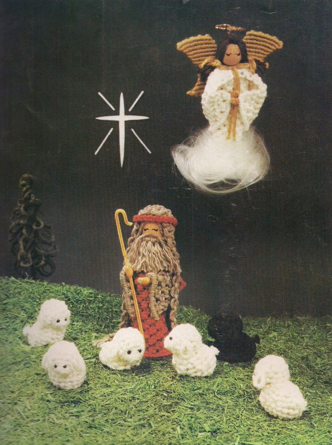 Vintage Macrame Nativity - Craft Book With Patterns and Instructions - Etsy