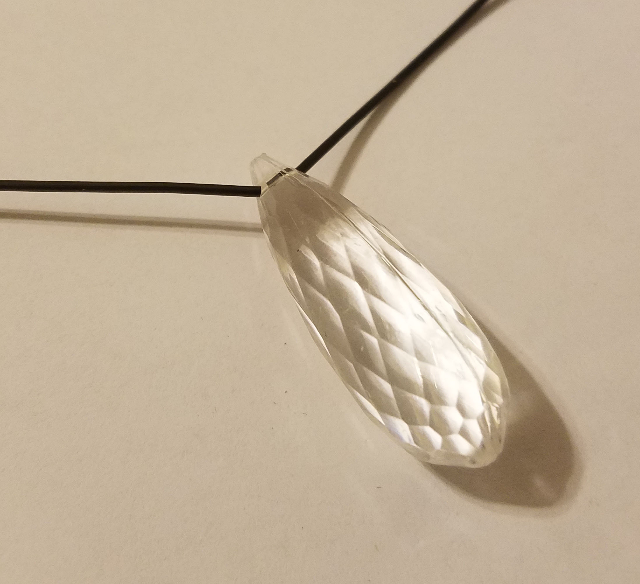 Pack of 25 Crystal Clear Acrylic Plastic Large 33mm Teardrop | Etsy