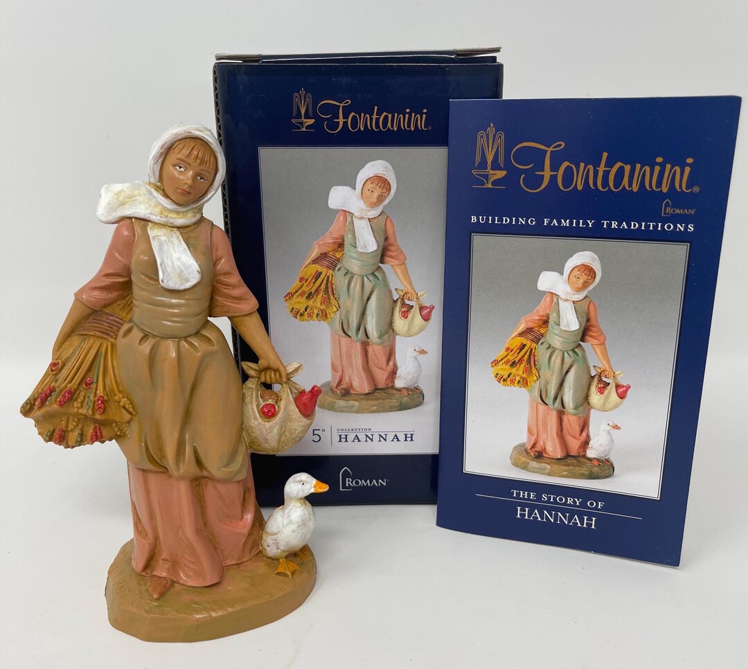 Fontanini Roman Hannah Figure Statue 5" Nativity Village 5 Inch ...
