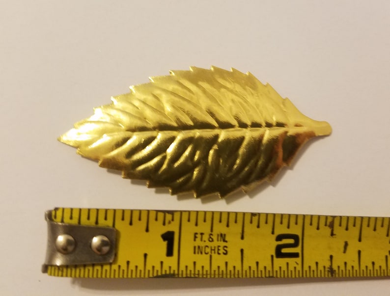144 Pcs Vintage Gold 2-3/8 Foil Leaves Embossed Leaf - Etsy