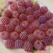 100 Pcs Vintage 15mm Iridescent Berry Raspberry Beads Plastic Acrylic ...