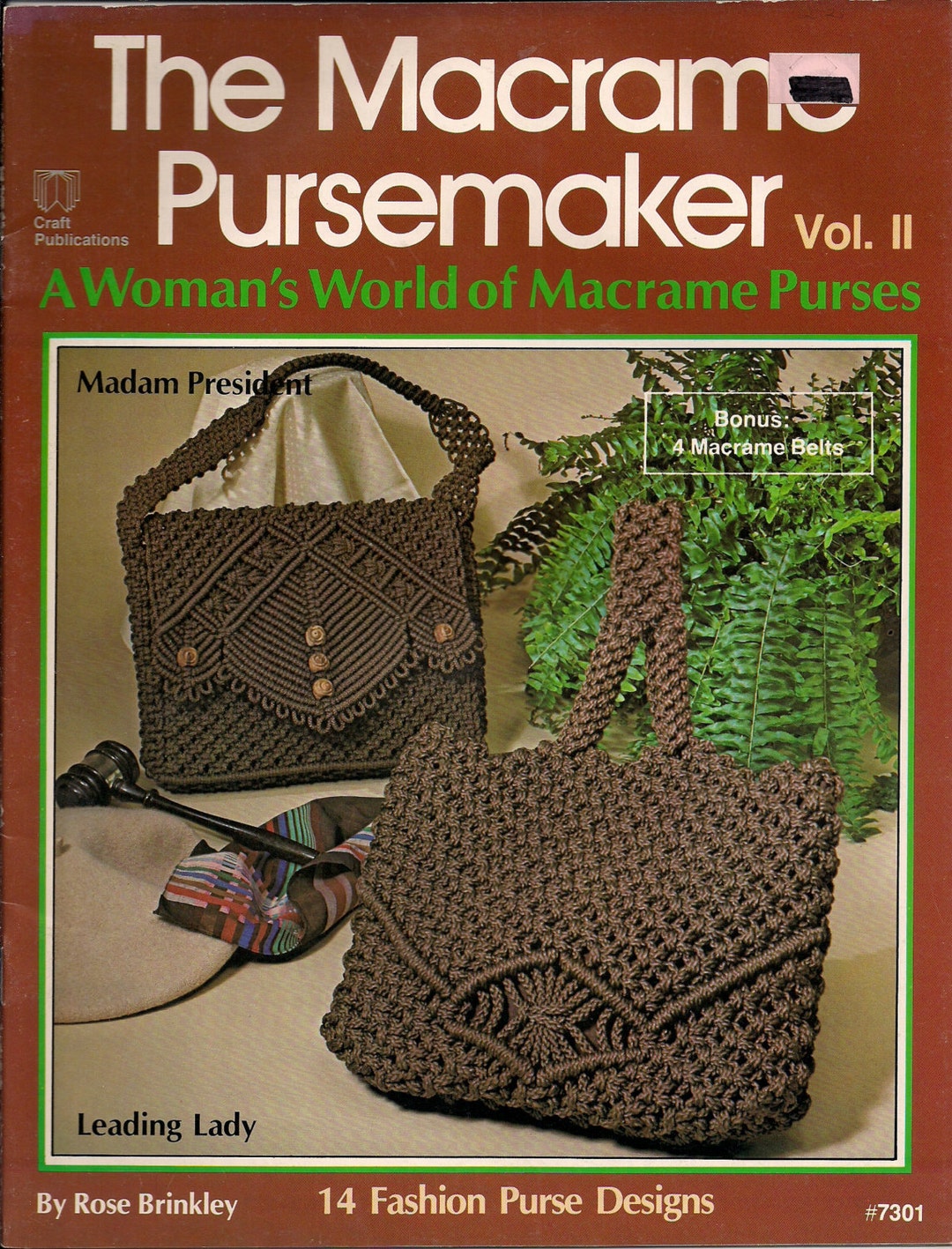 Craft Book: the Macrame Pursemaker Vol. II - 14 Purse Patterns Designs ...