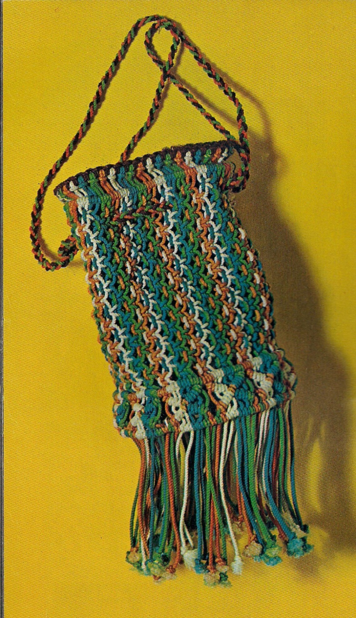 12 Belt & Bag Macrame Designs - Rare 1970s Purse Patterns Craft Book - Etsy