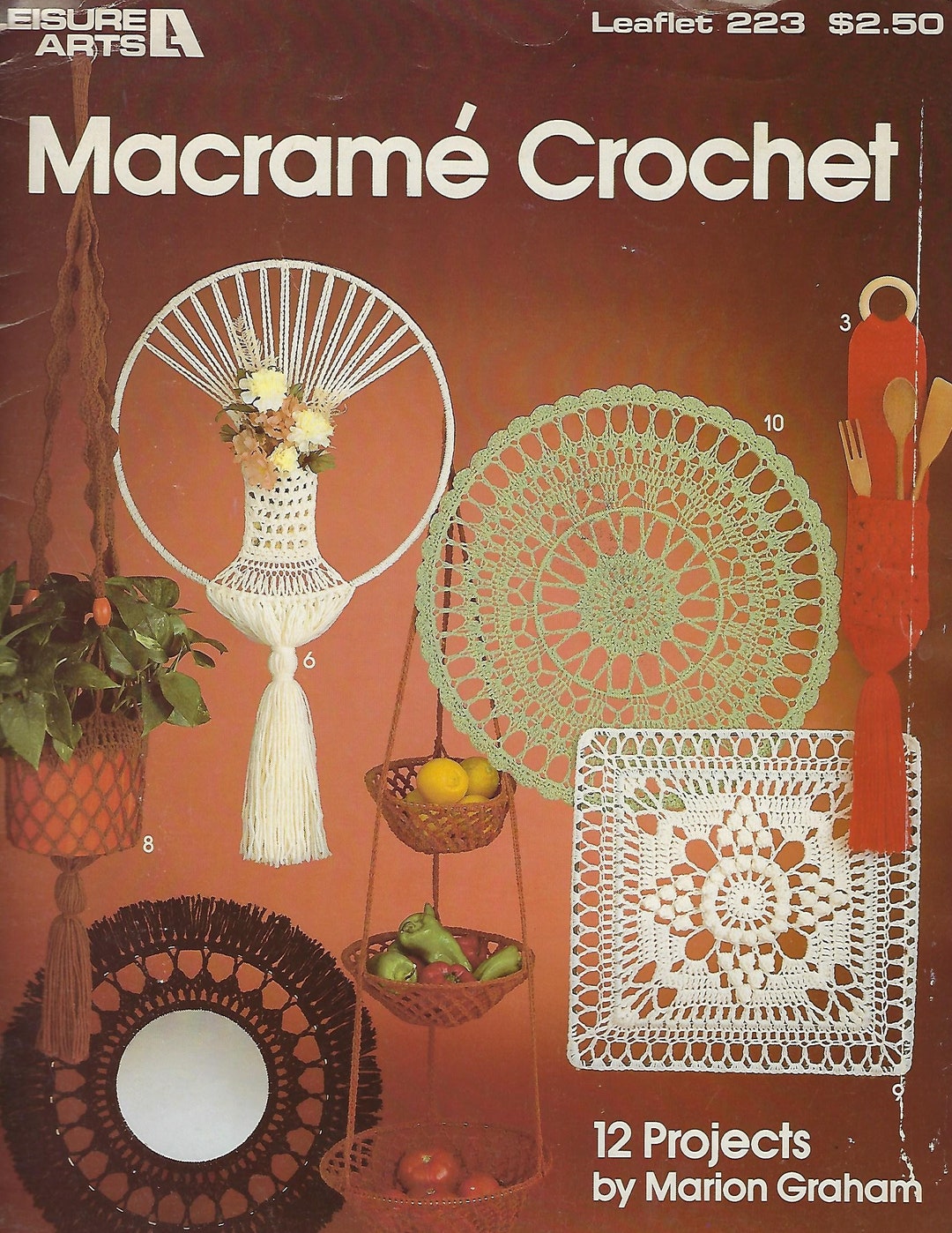 PDF ONLY Macrame Crochet Patterns Craft Leaflet - Etsy