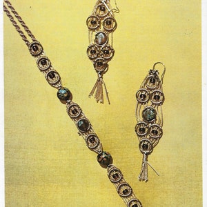 PDF ONLY - Macrame Jewelry Vintage Book Downloadable Patterns - Etsy