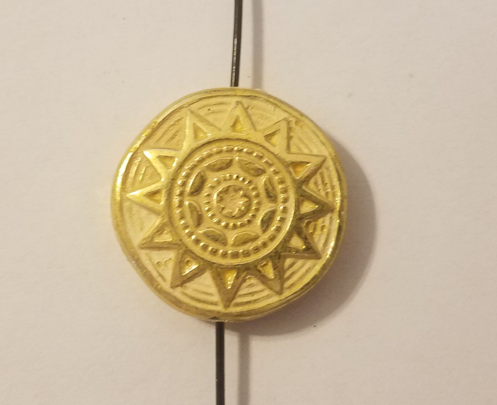 Pack of 50 Gold Aztec Sun Faux Coins Flat Round 25mm Resin - Etsy