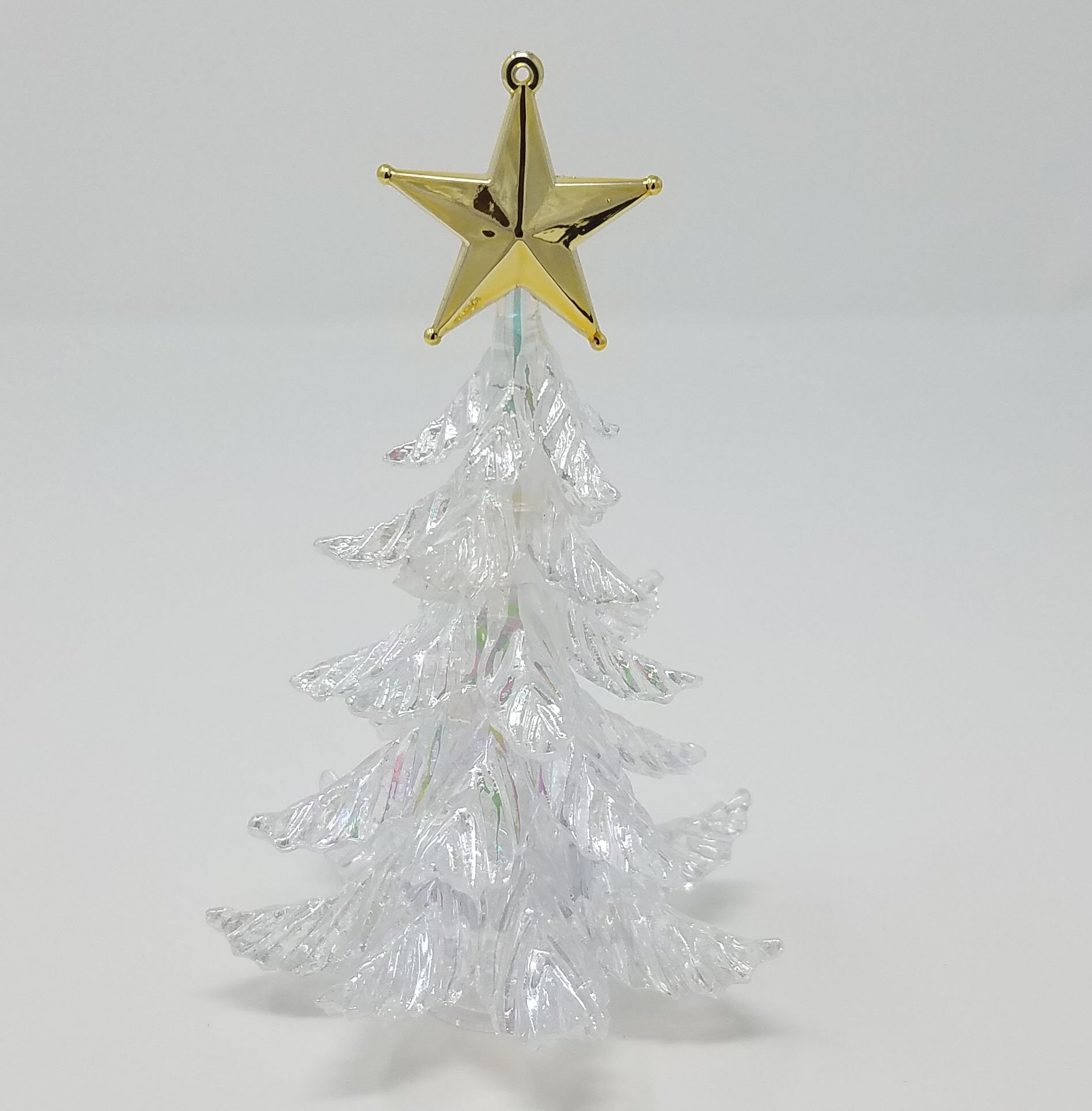 Miniature Iridescent Clear Acrylic Plastic Christmas Tree for - Etsy