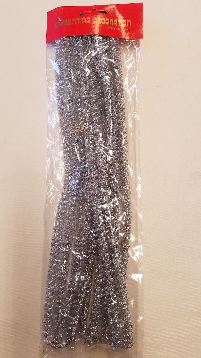 72 Pcs 12 Wired Pipe Cleaners Christmas Tinsel Curly - Etsy