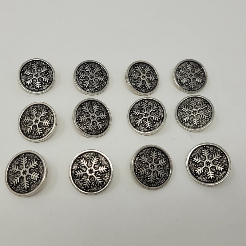 Snowflakes Buttons - Etsy