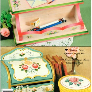 A Collection of Painted Boxes Charming Keepsake Boxes for the Acrylic ...