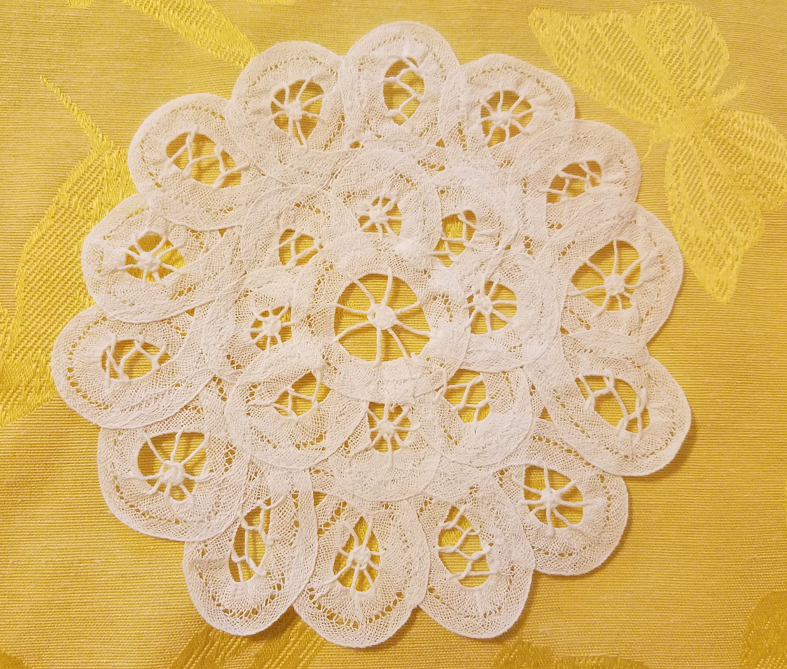Pack of 12 Battenburg Lace White 4 or 6 Round | Etsy