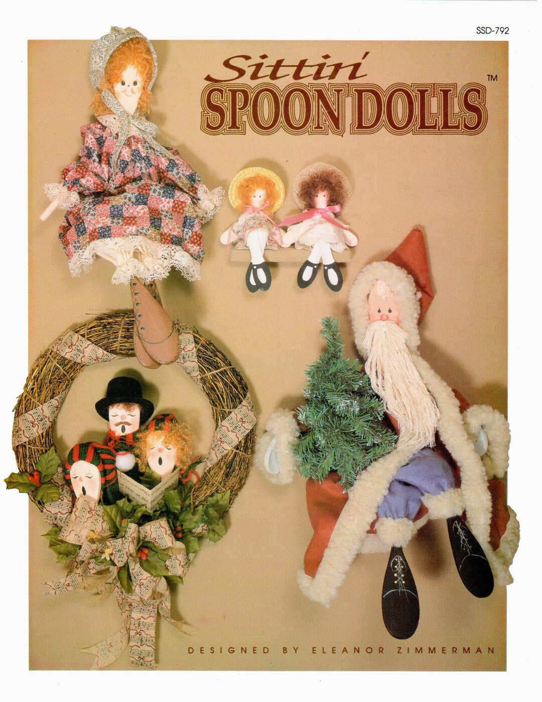 Sittin' Spoon Dolls Vintage Doll Making Craft Instruction Patterns ...
