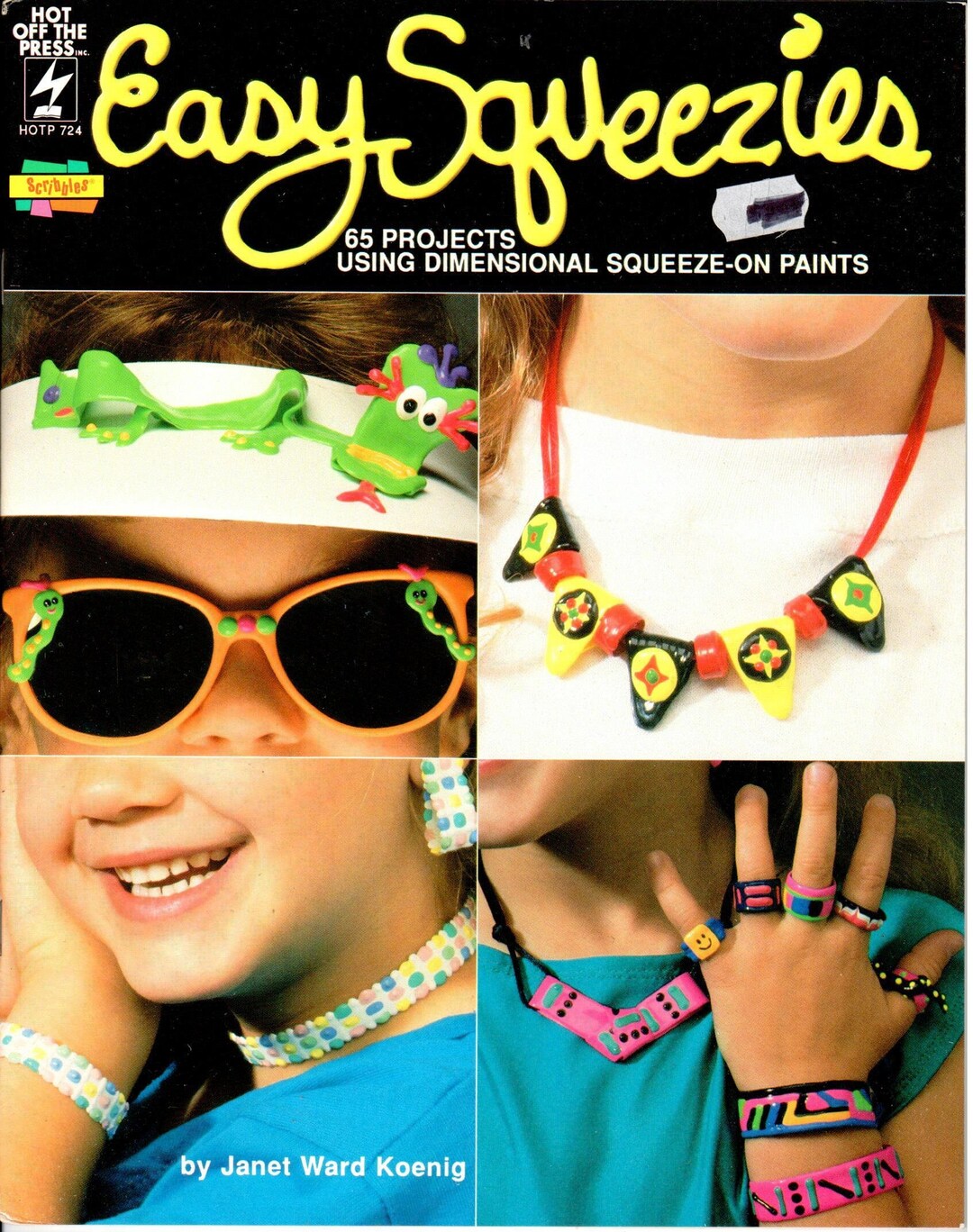 Easy Squeezies Squeeze-on Paint Kids Crafts Painting Projects VTG 90s ...