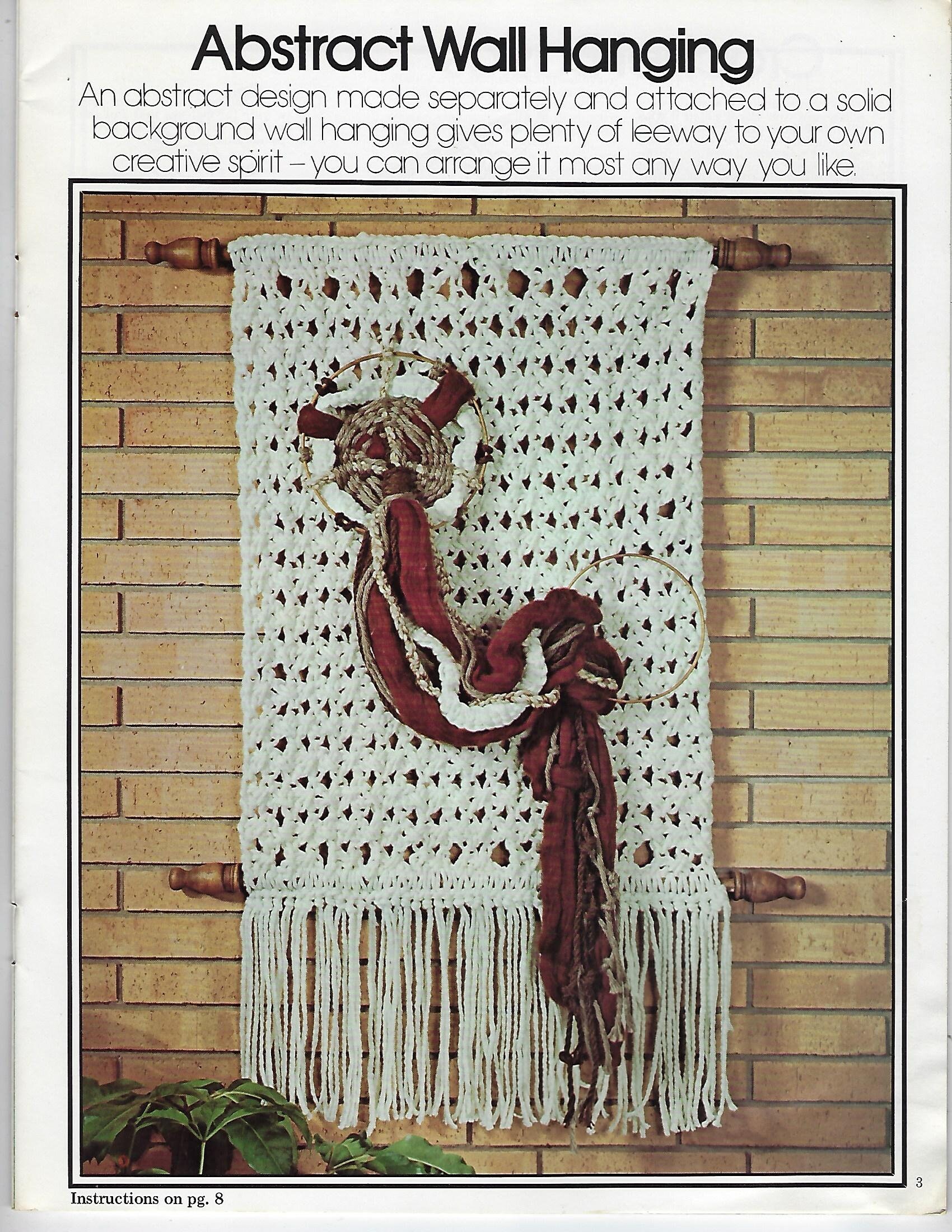 Crochet for Home Decor Using Large Cords Patterns Vintage Craft Book - Etsy