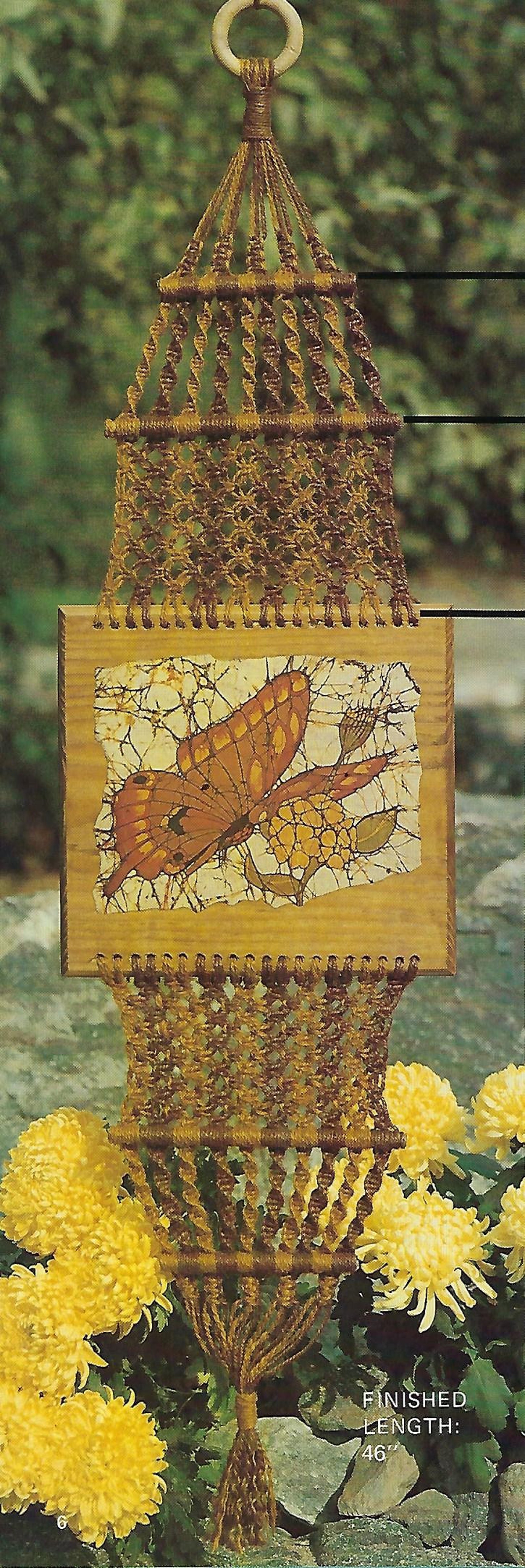 PDF ONLY Mixed Media Macrame Wall Art Patterns Downloadable Craft Book ...