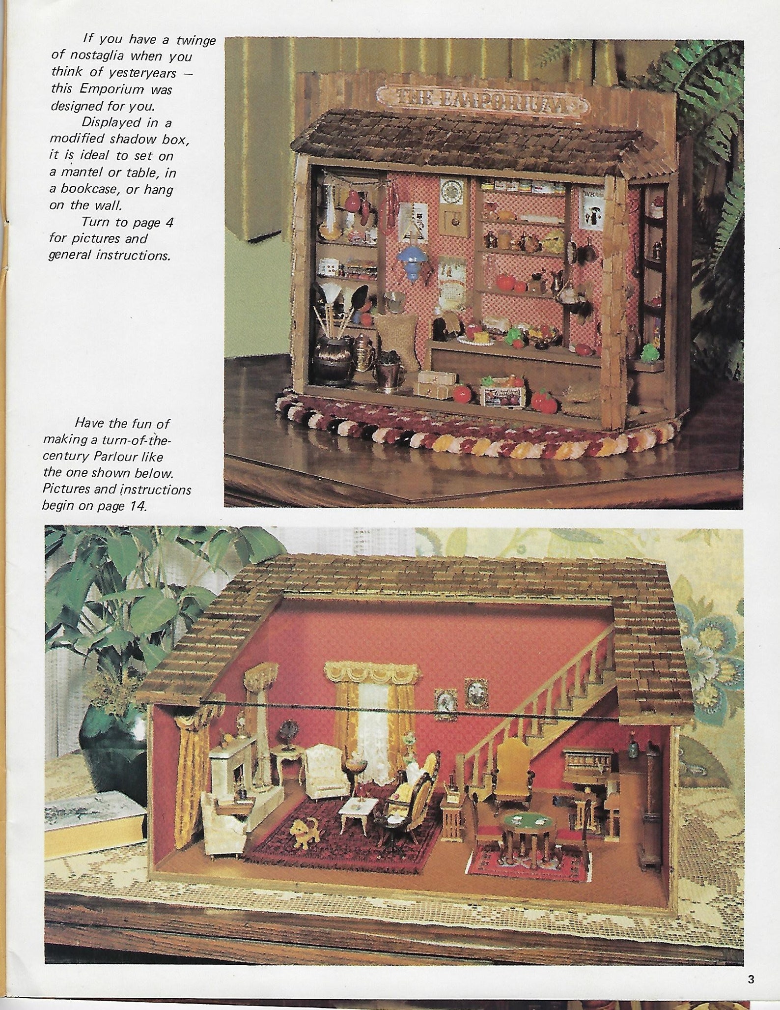 Easy to Make Miniature Rooms 1 for Dolls Dollhouses Vintage | Etsy