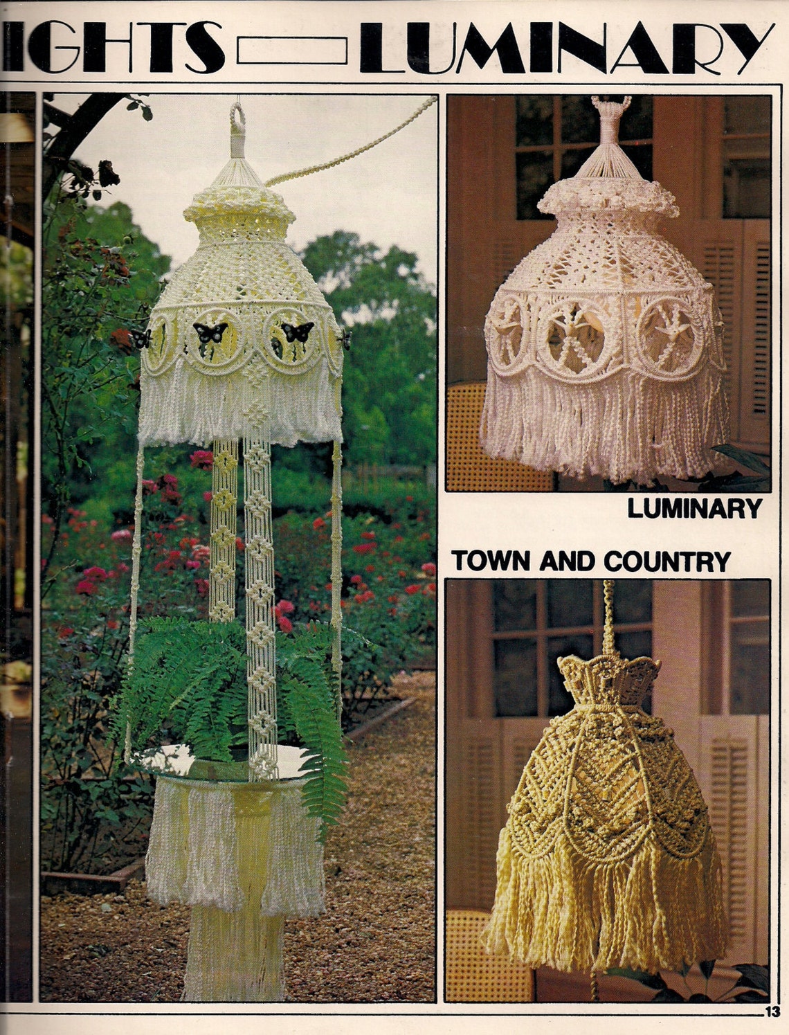 PDF ONLY - Macrame Table & Lamp Patterns in Spotlight on Macrame ...