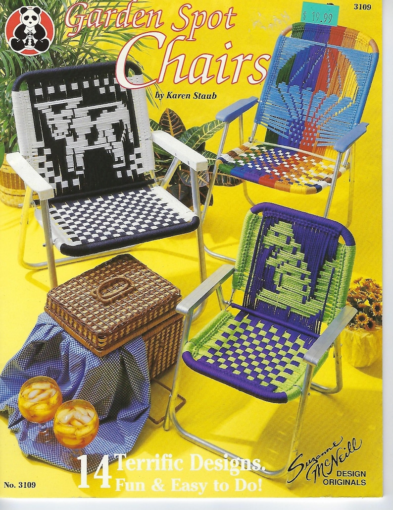 PDF ONLY Garden Spot Macrame Lawn Chairs Downloadable Patterns - Etsy
