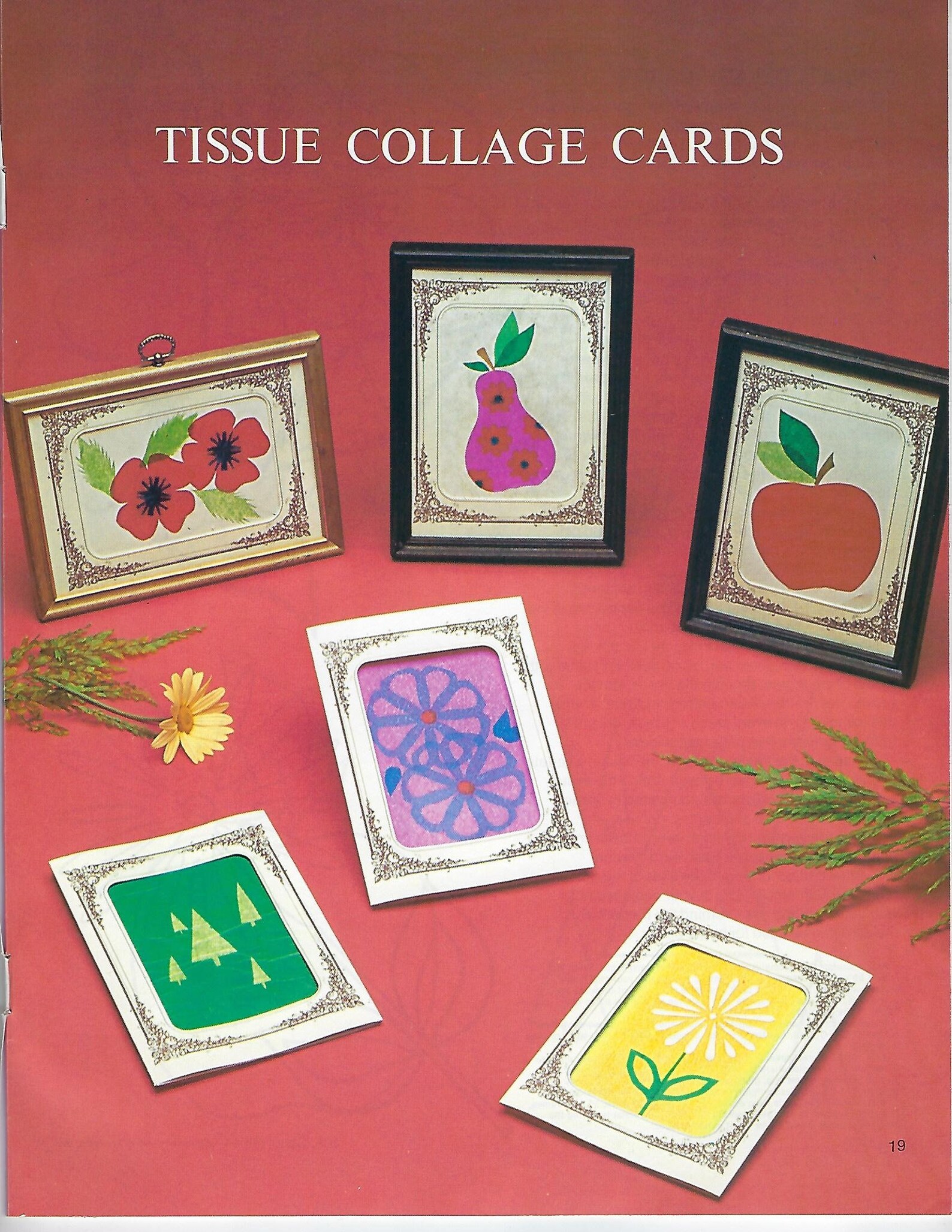 Mini-Crafts for Greeting Card Vintage Card Making Craft How To | Etsy