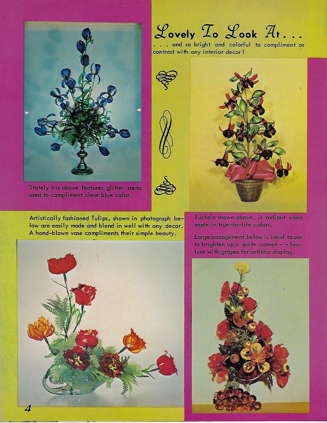 PDF ONLY Glass-like Flowers the Shape and Dip Way Vintage 1960's How to ...