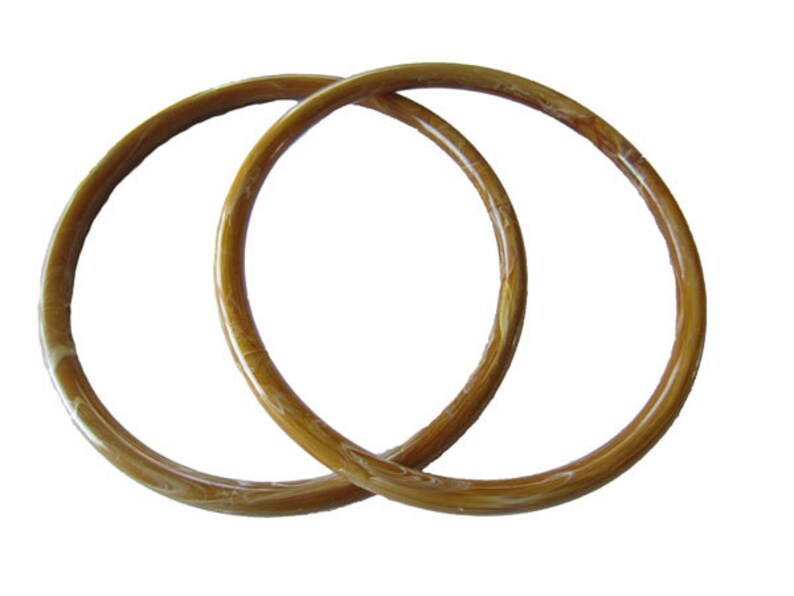 8 Round Vintage Plastic Marbella Craft Purse Handles or | Etsy