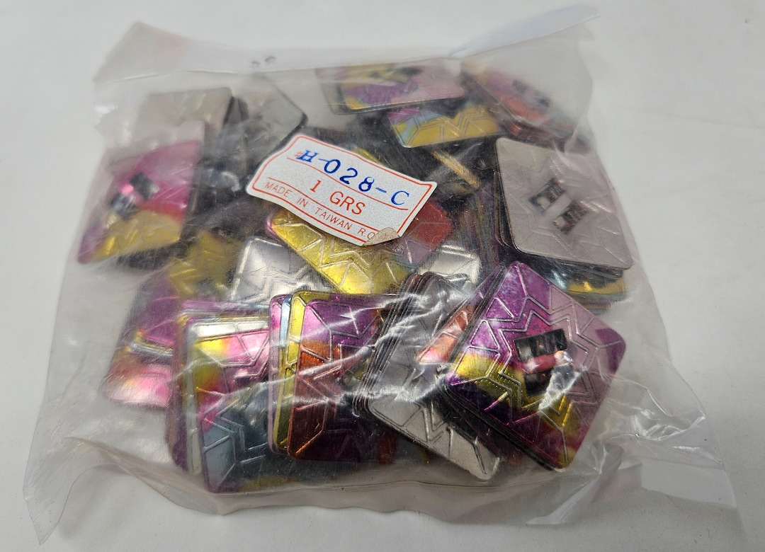 Bulk Pack of 144 Pcs Square Sunburst Metal Western Cowgirl Bolo Slotted ...