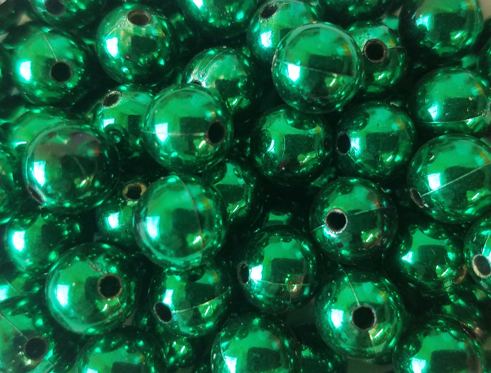 Lot of 100 Loose Artificial Metallic Plastic Pearls 10mm Round - Etsy