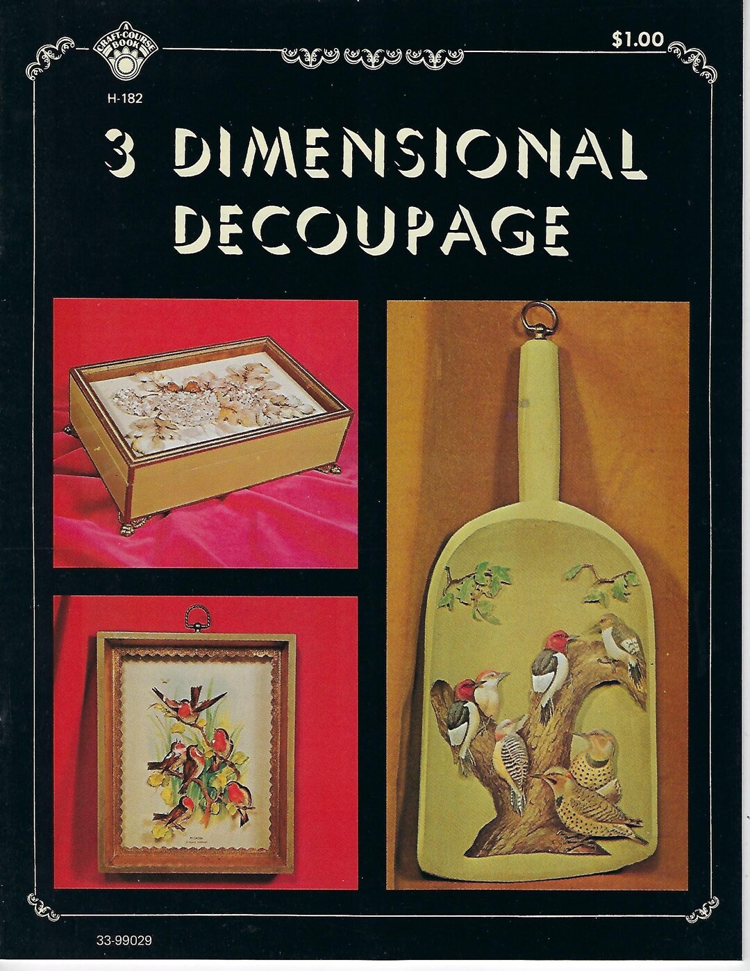 3 Dimensional Decoupage Vintage Craft How to Make Pattern Instruction ...