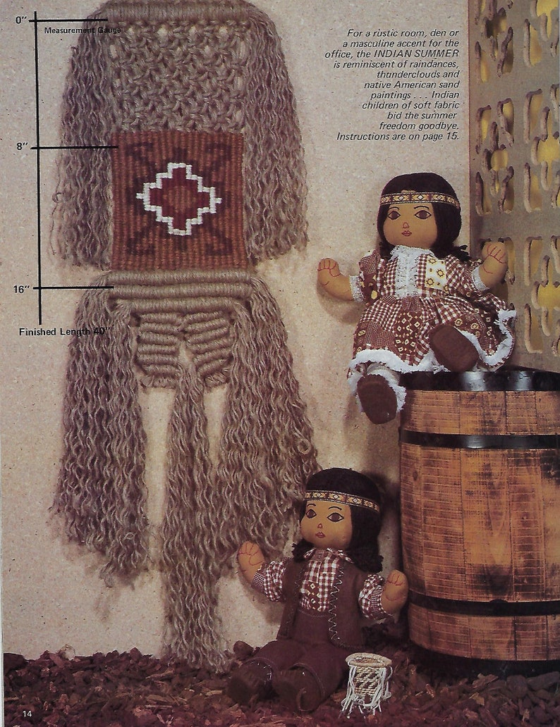 PDF ONLY Delightful Macrame Wall Hanging Patterns Vintage | Etsy