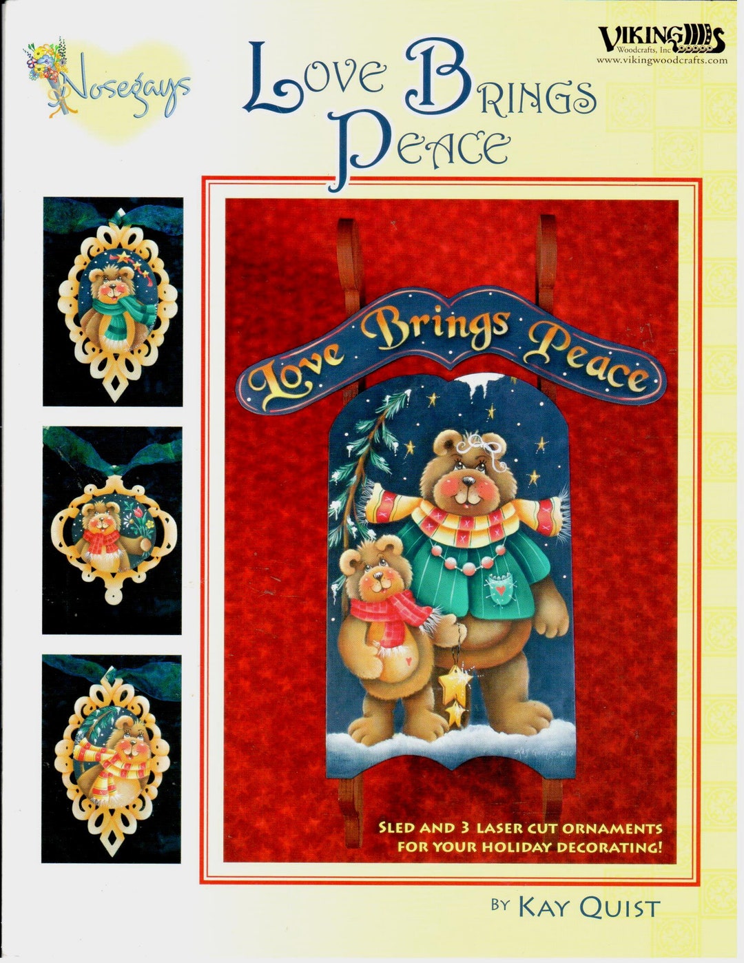 Love Brings Peace Kay Quist Decorative Painting Christmas Craft Booklet ...