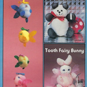 Nursery Soft Sculpture Doll Toy Making Sewing Patterns for Baby Vintage ...