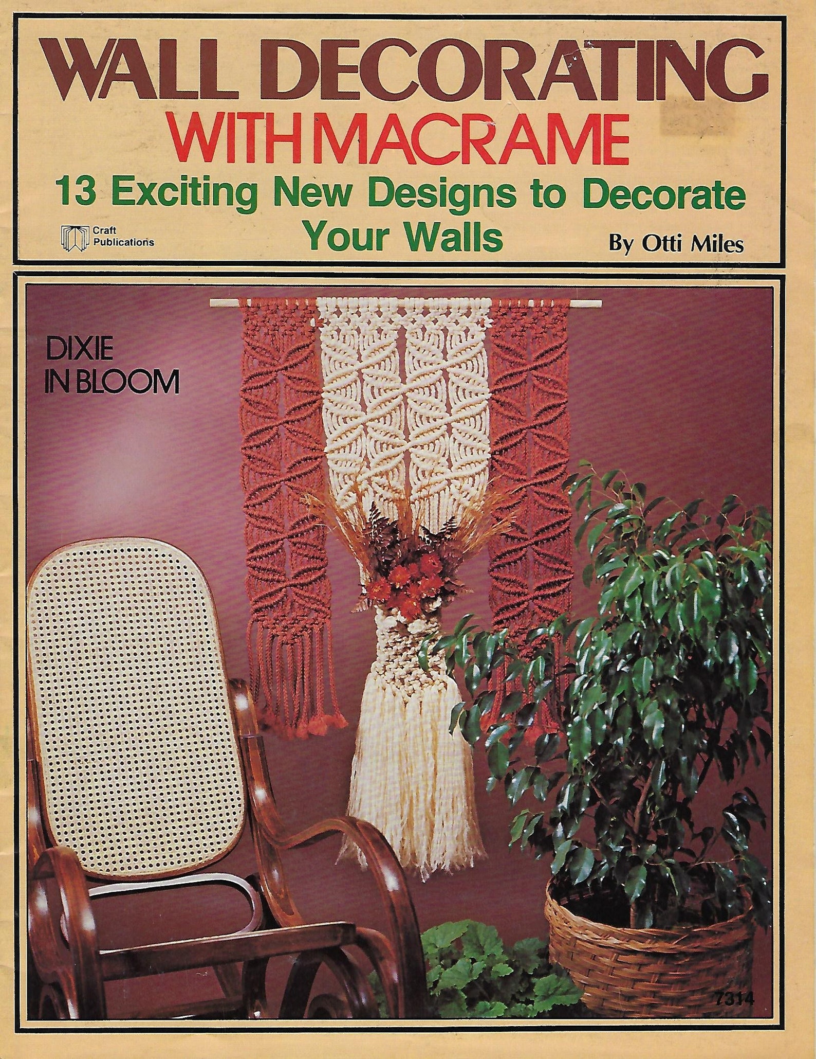 PDF ONLY Wall Decorating With Macrame Wall Hangings Patterns Craft Book ...
