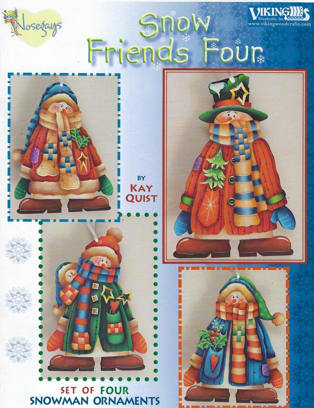 Snow Friends Four Kay Quist Decorative Painting Christmas Craft Booklet ...