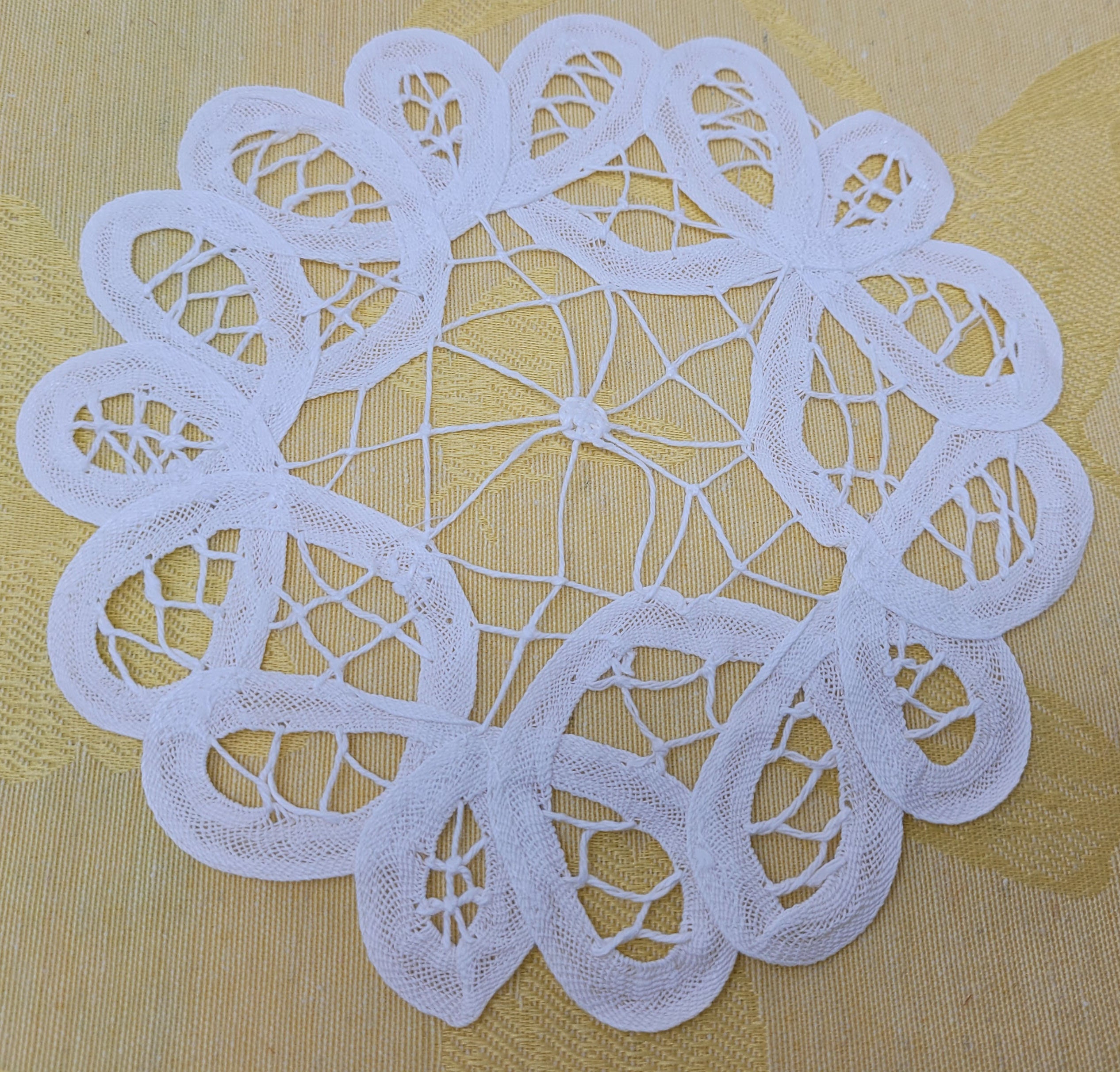 Pack of 12 Battenburg Lace White 4 or 6 Round | Etsy