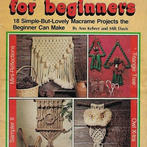 PDF ONLY Macrame for Beginners Vol. II Easy Patterns & Instructions ...