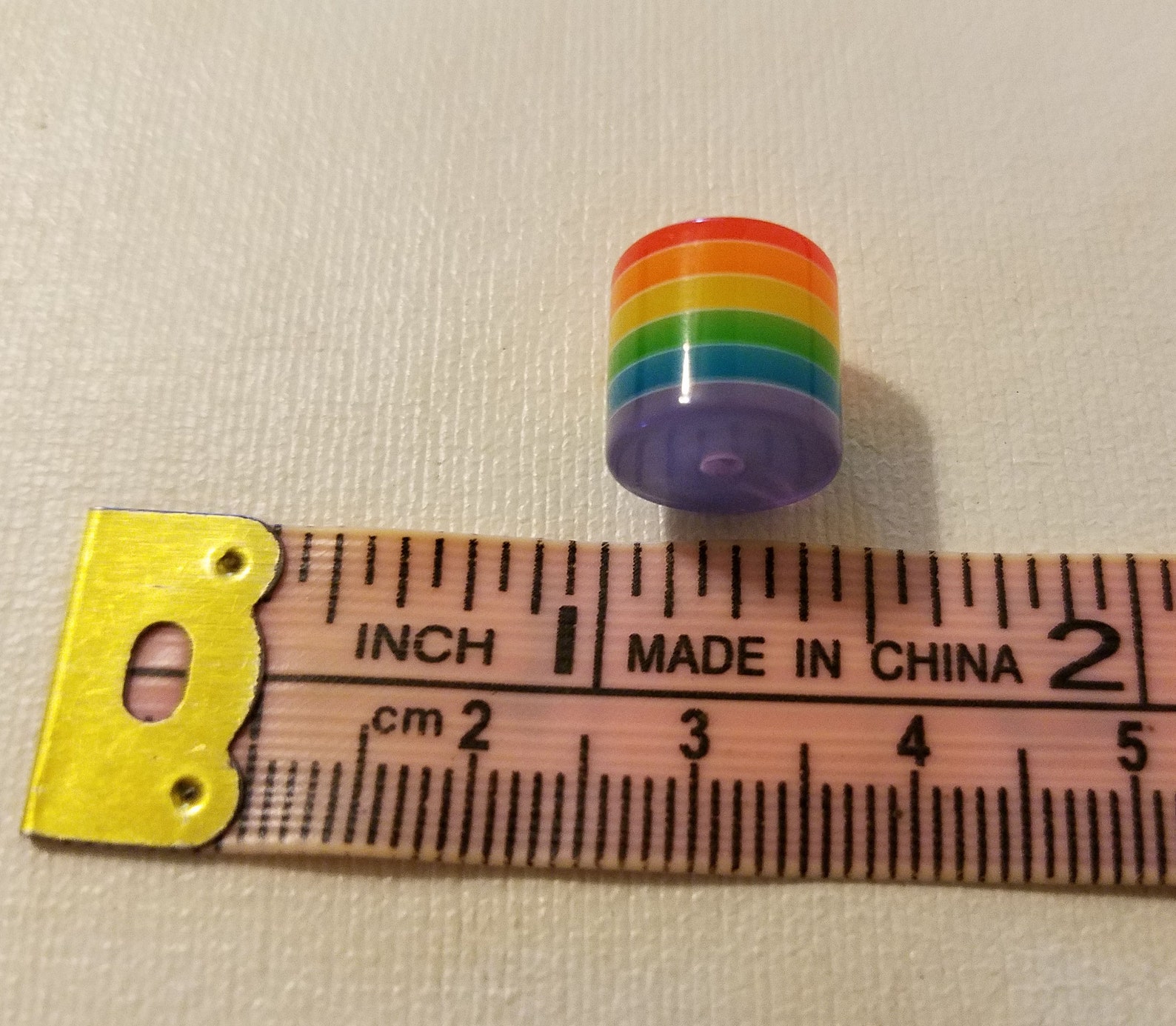 Lot of 100 Multi-color Rainbow Striped 10mm Column Resin - Etsy