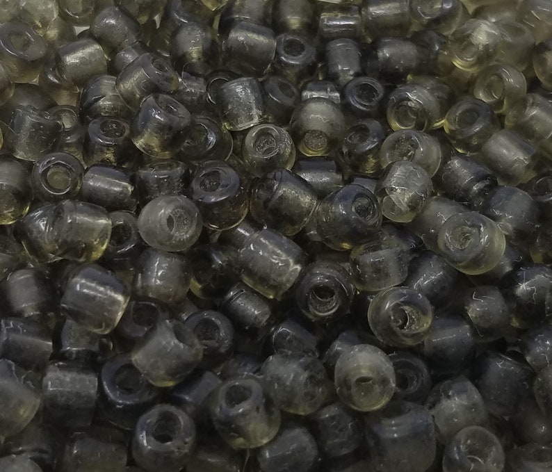 Pack of 500 Vintage 5mm Transparent Glass Tube Beads From India for ...