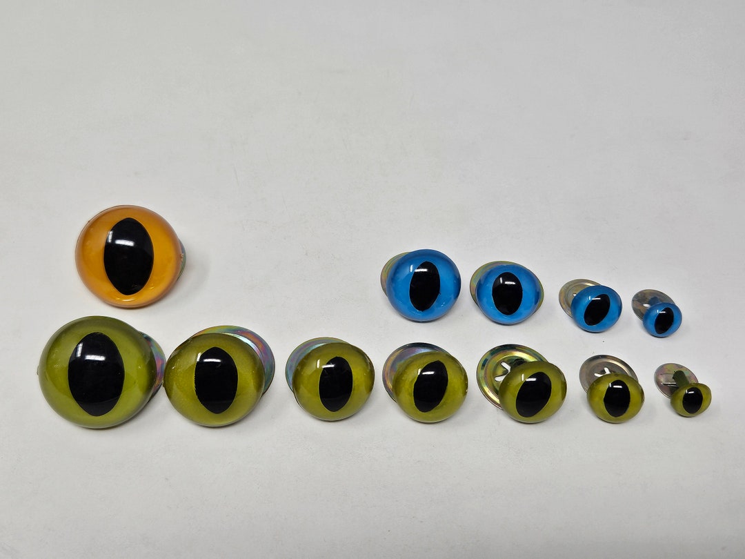 Zim's Vintage Cat Eyes Plastic Safety Eyes for Craft Doll, Amigurumi ...