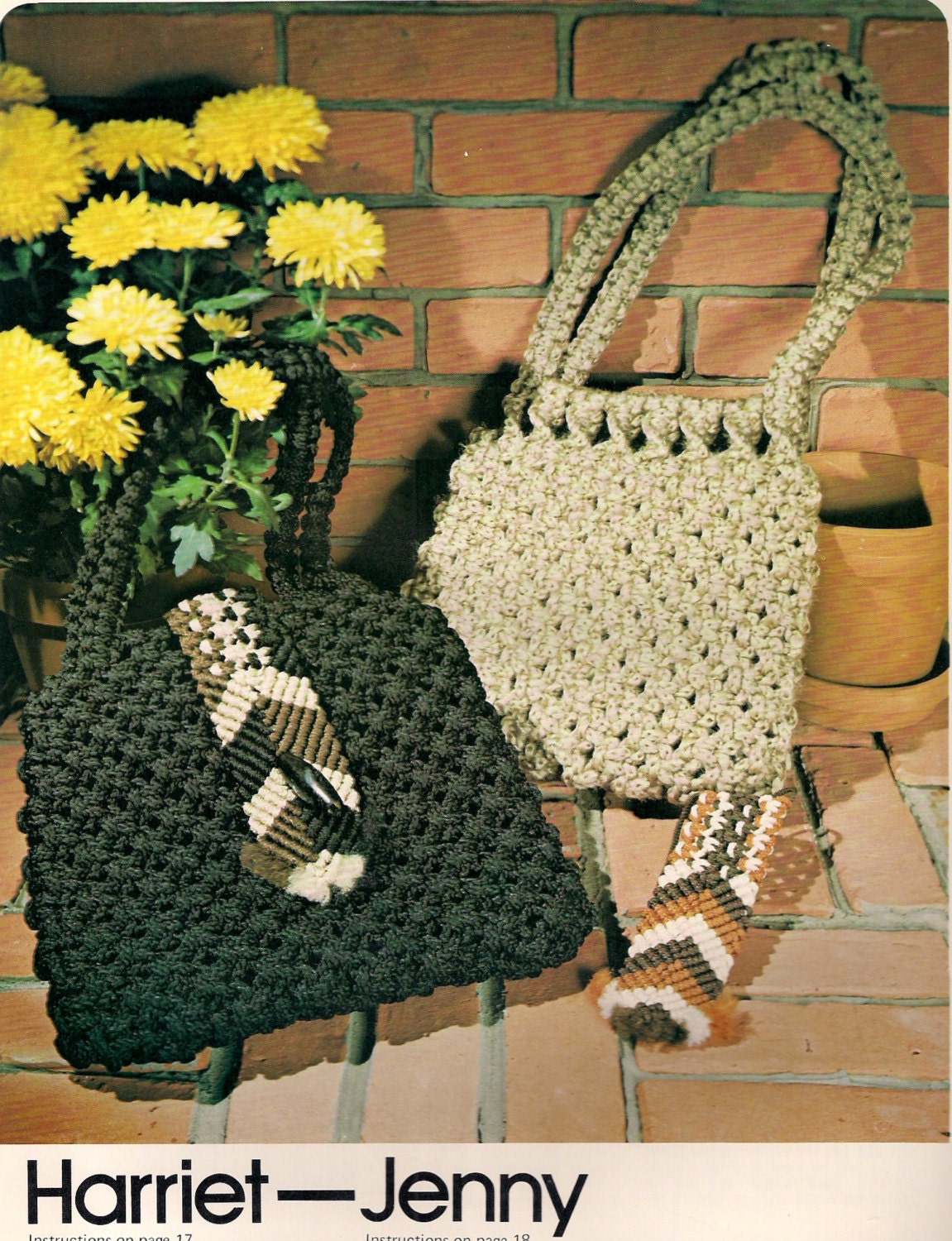 Vintage Purse Strings Vol. 2 Macrame Handbag Patterns - Etsy