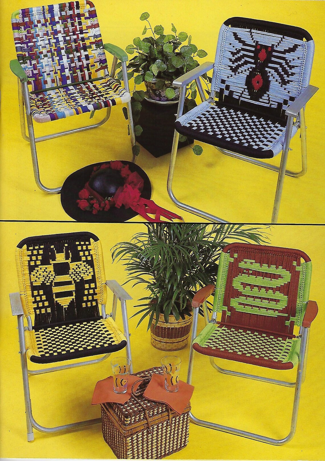 PDF ONLY Garden Spot Macrame Lawn Chairs Downloadable Patterns - Etsy