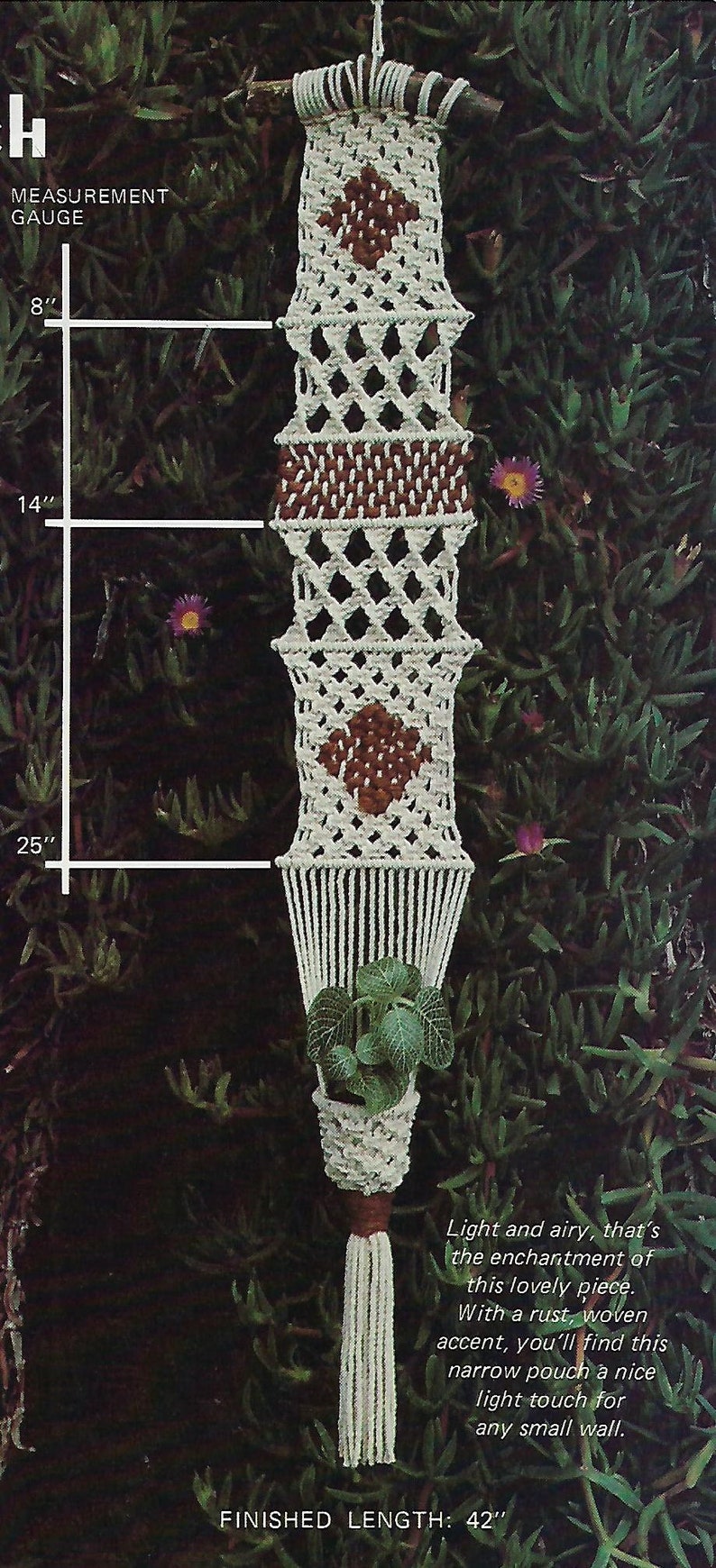 PDF ONLY Mixed Media Macrame Wall Art Patterns Downloadable Craft Book ...