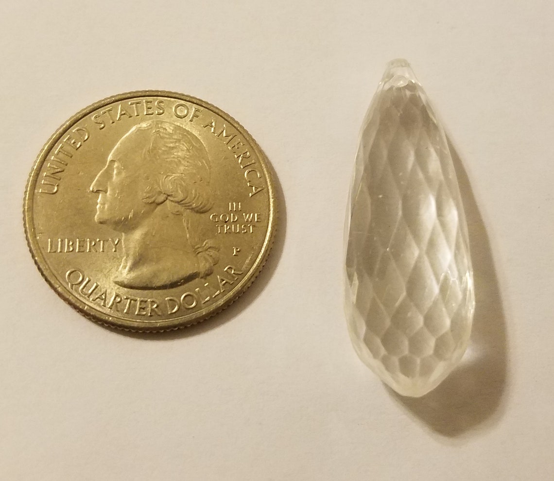 Pack of 25 Crystal Clear Acrylic Plastic Large 33mm Teardrop - Etsy