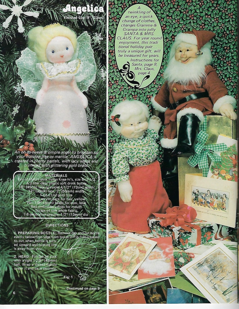 Soft Sculpture Dolls Sewing Patterns Vintage 1970's Doll - Etsy